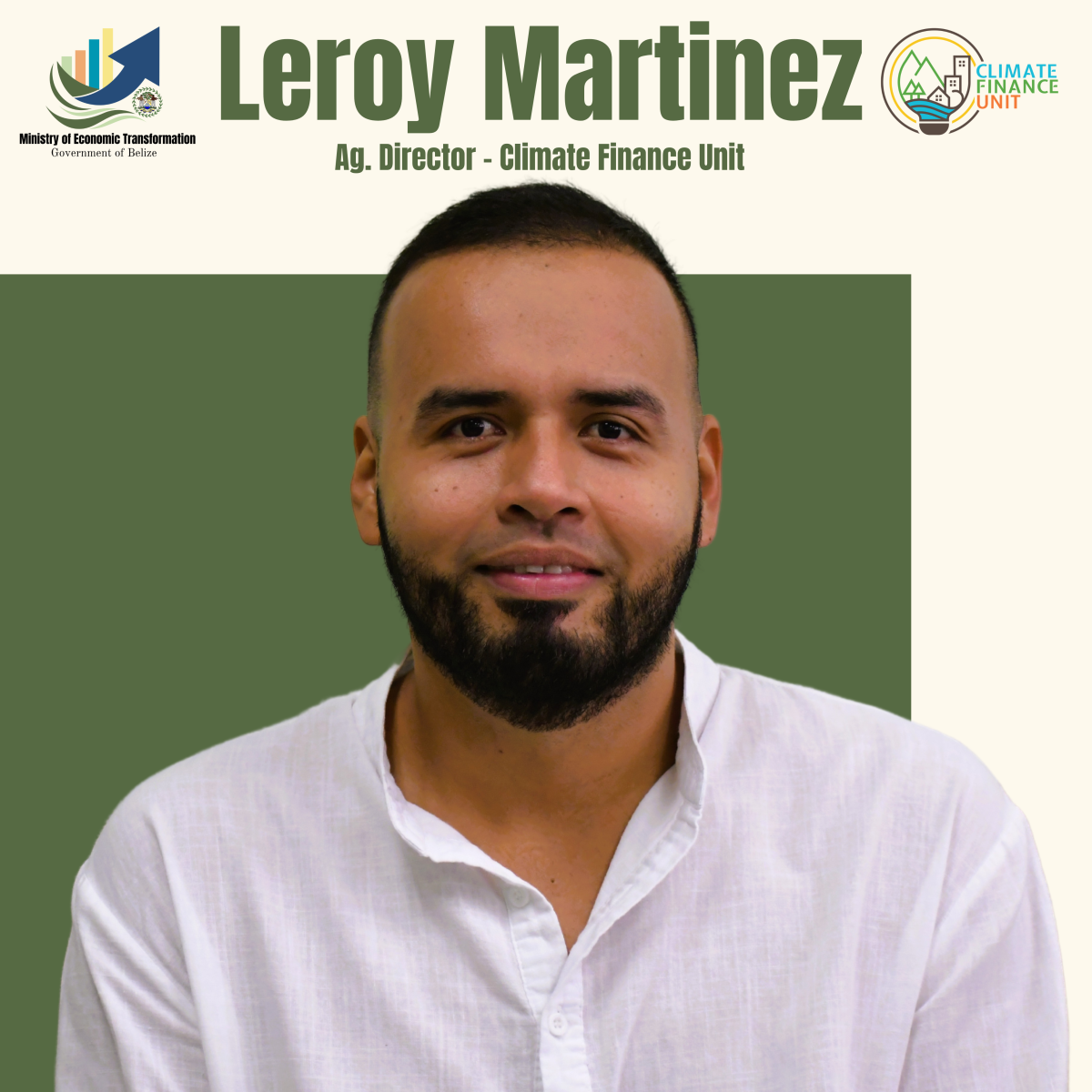 Climate Finance Unit – Ministry of Economic Transformation